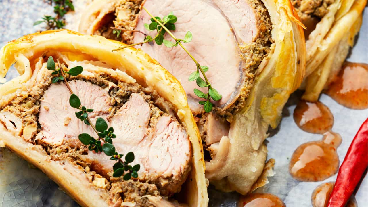 Solomillo Wellington Cerdo con Champiñones - Paulina Cocina